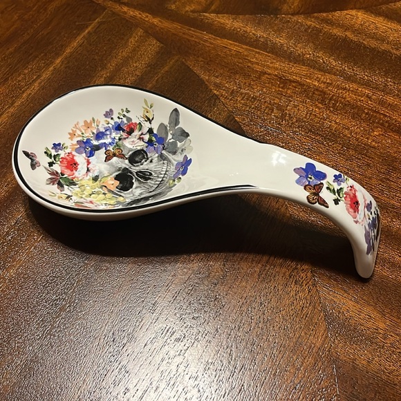 coventry | Kitchen | Large Colorful Skull Flowers Butterflies Spoon ...